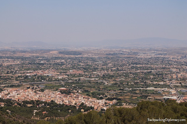 Overlooking Murcia Spain - Backpacking Diplomacy